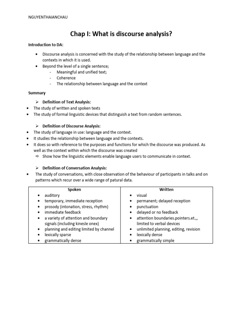 Discourse Analysis | PDF | Semiotics | Linguistics