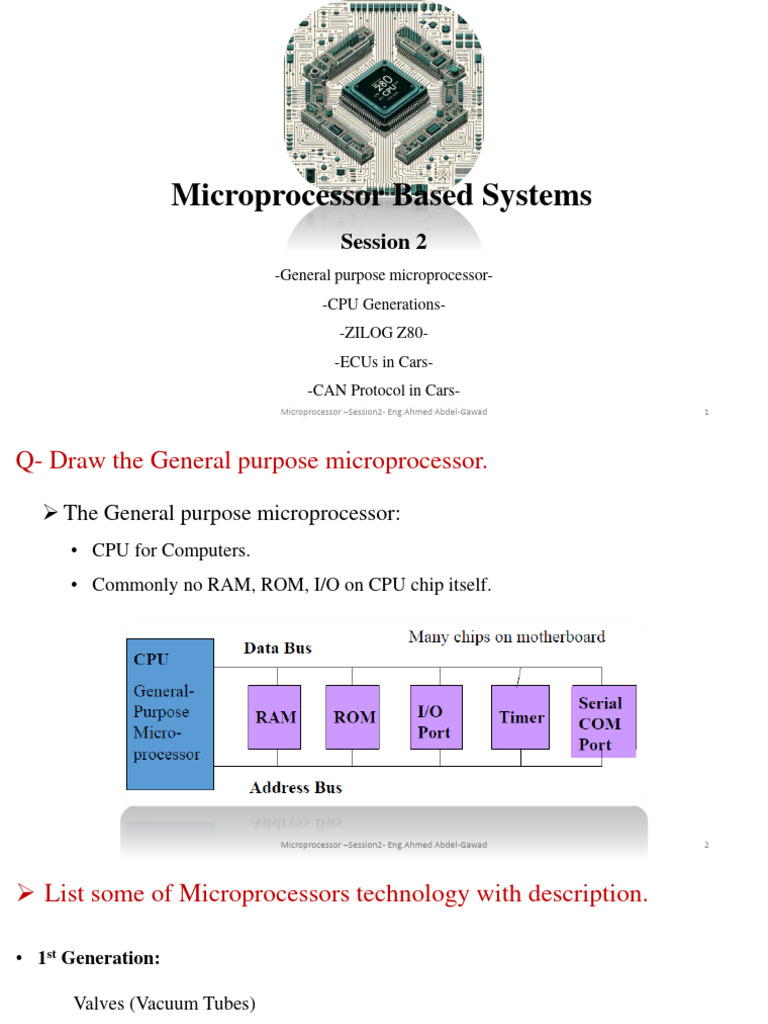 Z80 Microprocessor & ECU Systems | PDF | Integrated Circuit | Central Processing Unit