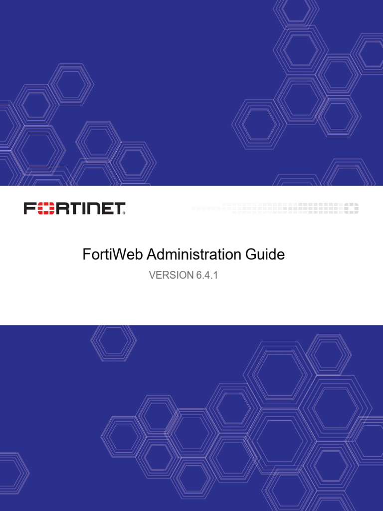 FortiWeb 6.4.1 Administration Guide | PDF | Public Key Certificate ...