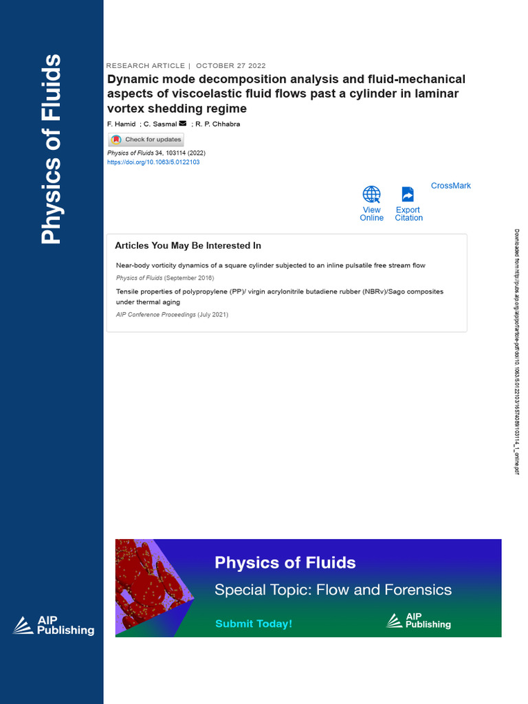 103114_1_online | PDF | Viscoelasticity | Fluid Dynamics