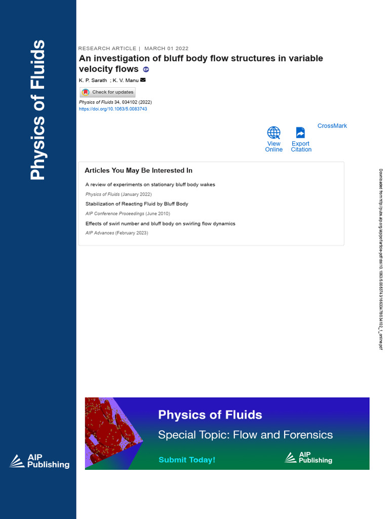 034102_1_online | PDF | Vortices | Fluid Dynamics
