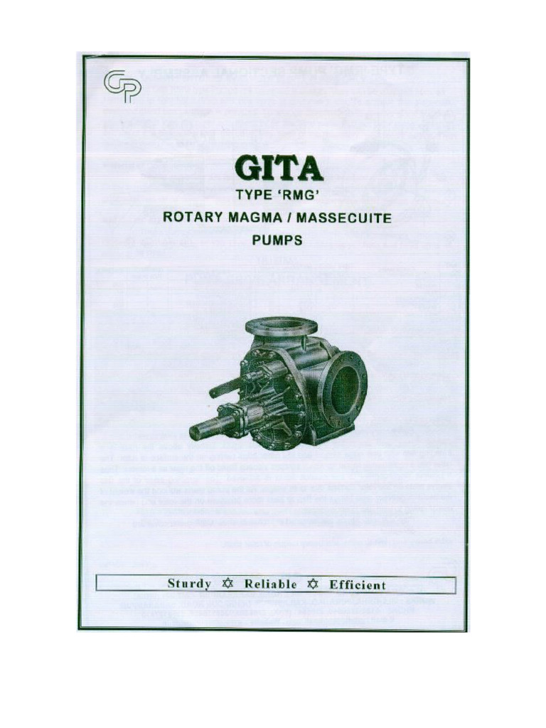 Rotary Magma Massecuite Pumps Type RMG | PDF