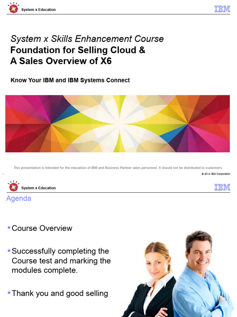 System X Skills Enhancement Course: Foundation For Selling Cloud & A Sales Overview of X6 | PDF ...