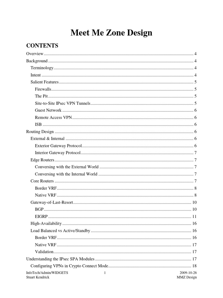 Meet Me Zone Design Stateful | PDF | Virtual Private Network | Network ...