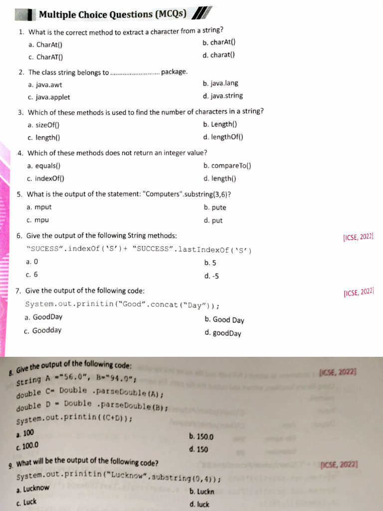 String Handling | Download Free PDF | String (Computer Science ... String Handling | Download Free PDF | String (Computer Science ...