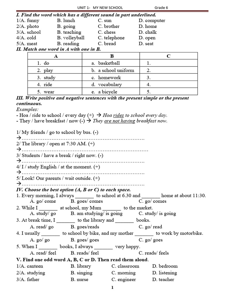 2015 E6 U1 Exer | PDF | Language Arts & Discipline | Foreign Language Studies