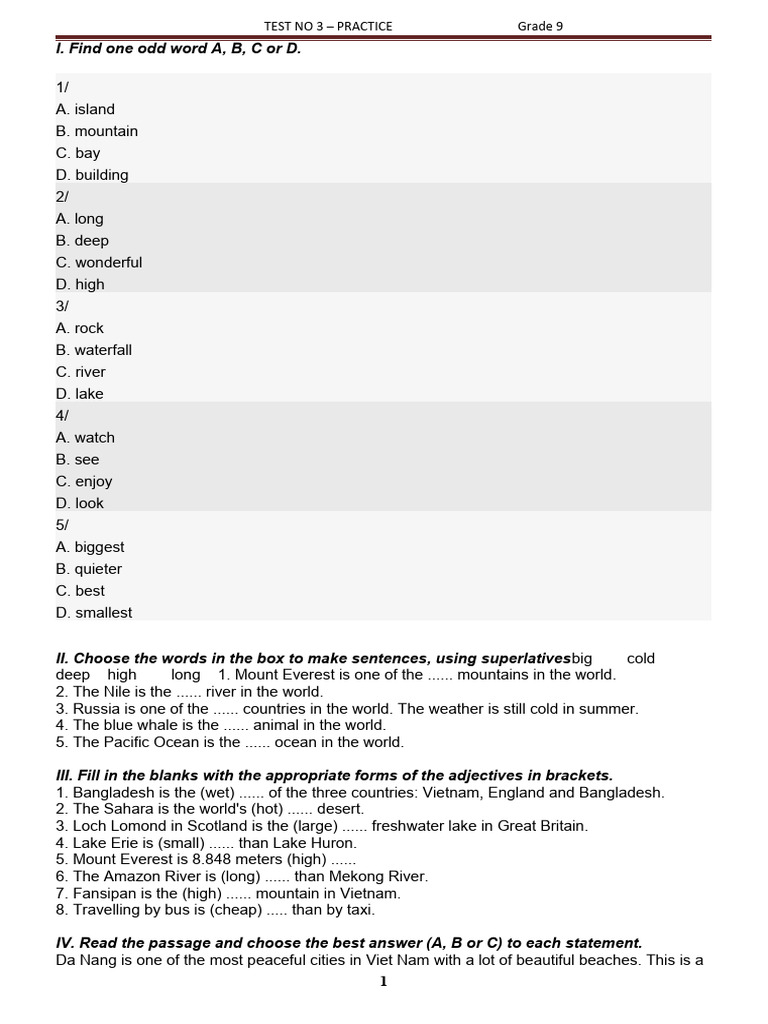 2015 E6 U5 Exer | PDF | Cost Of Living | Earth Sciences