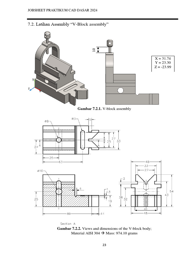 V-Block Assembly Practicum Guide 2024 | PDF