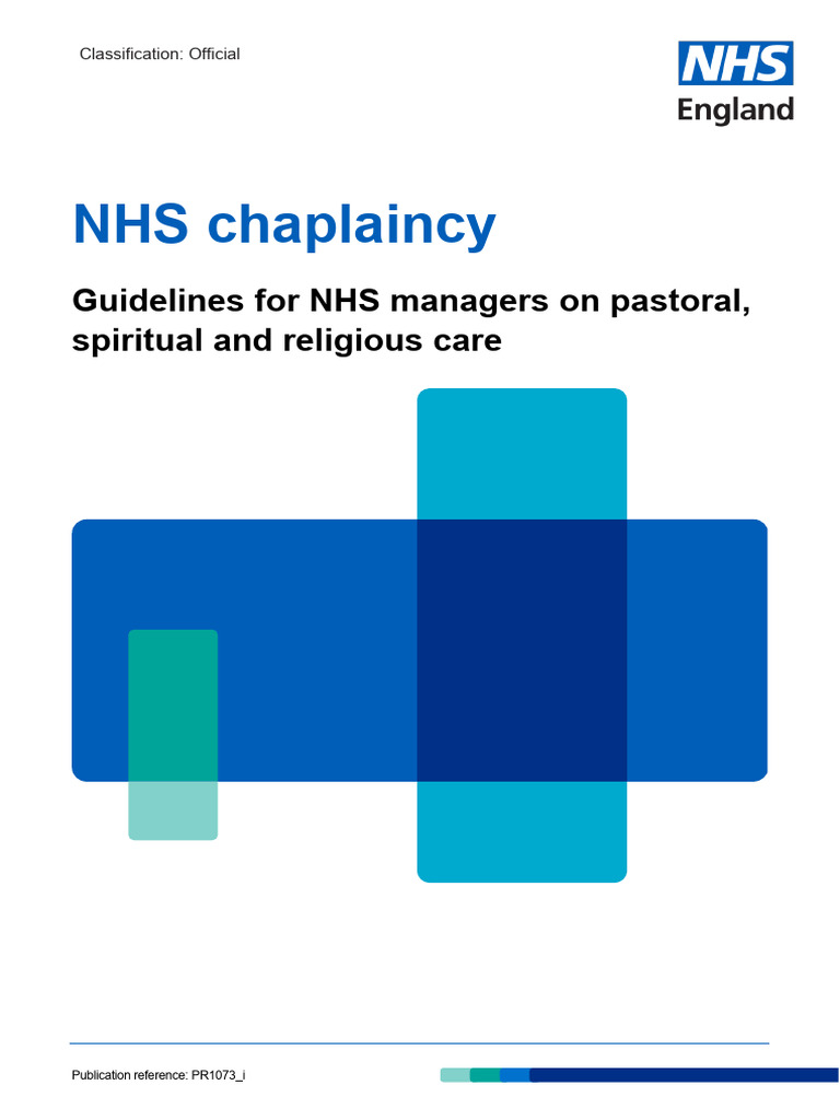 NHS England Chaplaincy Guidelines 2023 | PDF | Chaplain | National ...