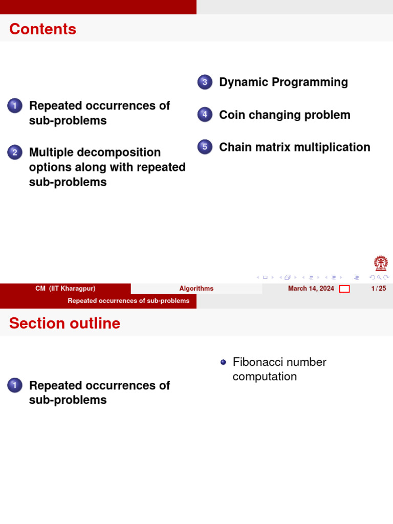 Dynamic Programming Algorithms Guide | PDF | Dynamic Programming ...