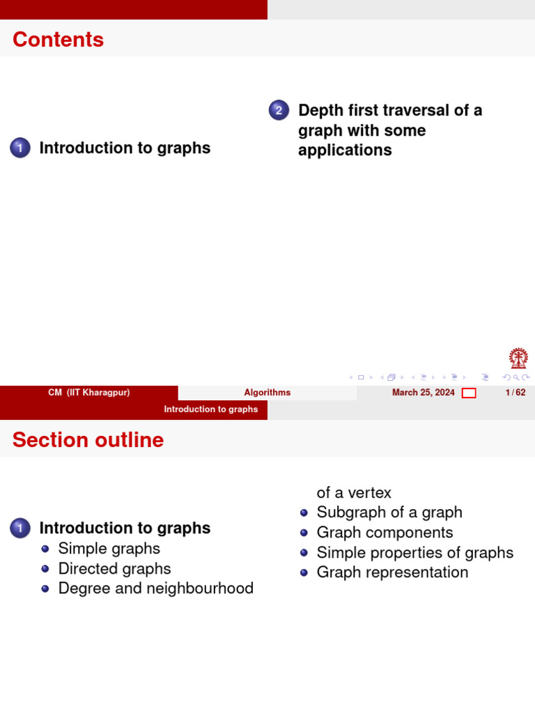 Graph Algorithms for IIT Students | PDF | Vertex (Graph Theory) | Graph Theory