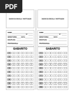 Modelo de Gabarito 60 Questoes | PDF