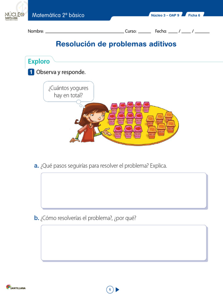 Guia Resolucion de Problemas Sumas y Restas | PDF