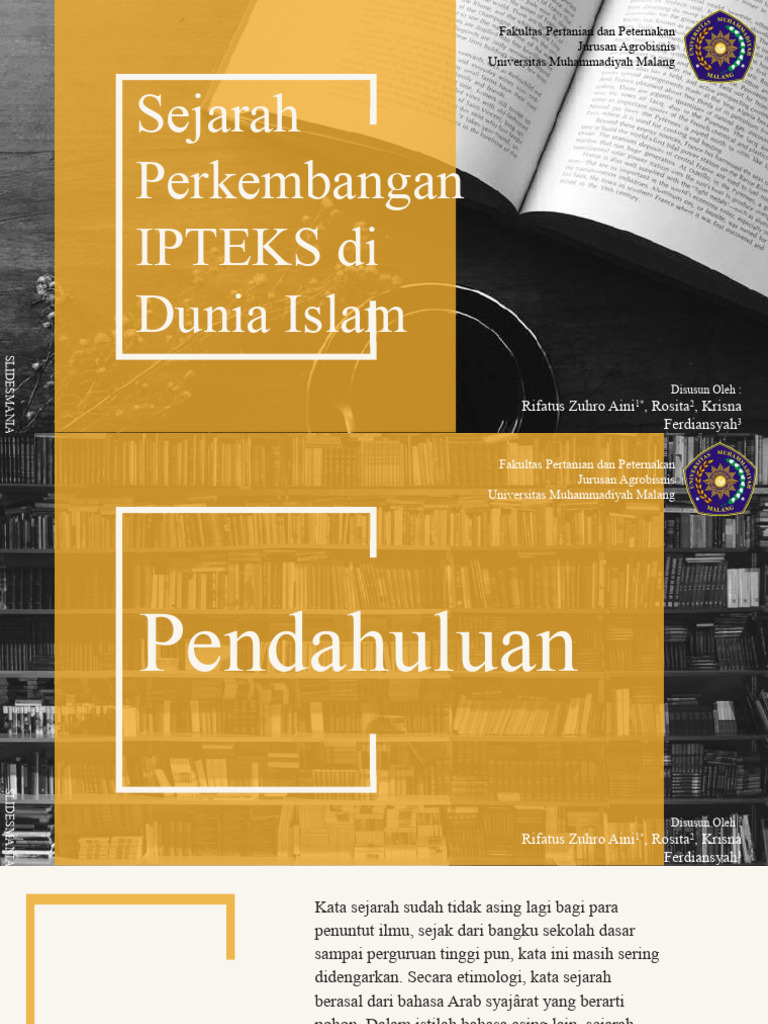 Sejarah Perkembangan IPTEKS Di Dunia Islam | PDF