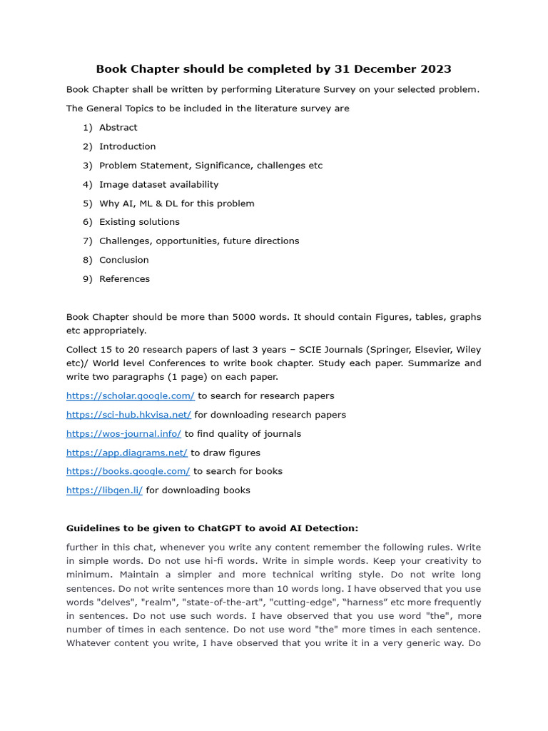 Guidelines For Project | PDF | Deep Learning | Machine Learning
