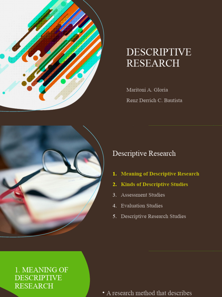 Descriptive Research | PDF | Methodology | Survey Methodology
