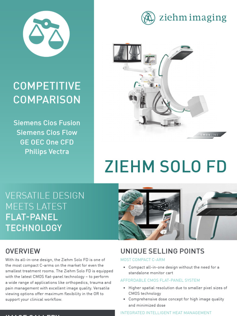 Competitive Comparison Ziehm Solo FD v1.50 WEB | PDF | Imaging | Equipment