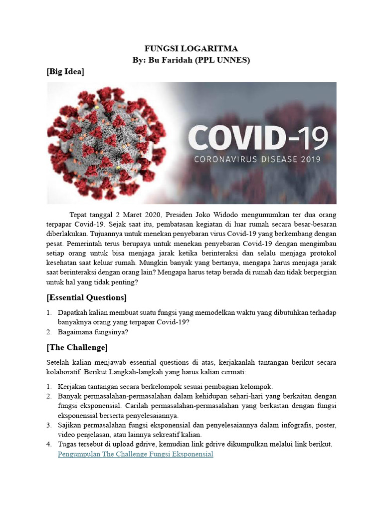 (Pertemuan 5) Bahan Ajar Fungsi Logaritma | PDF | Komputer