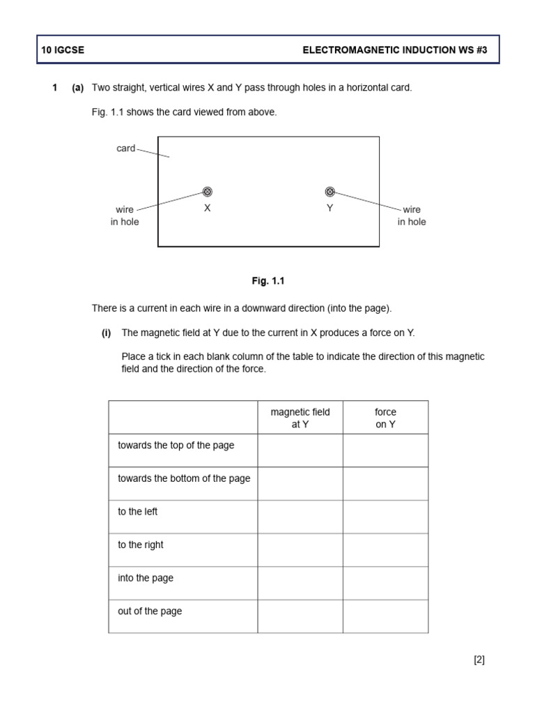 Phy - IG - EM - Induction WS#3 - QP | PDF | Transformer | Voltage