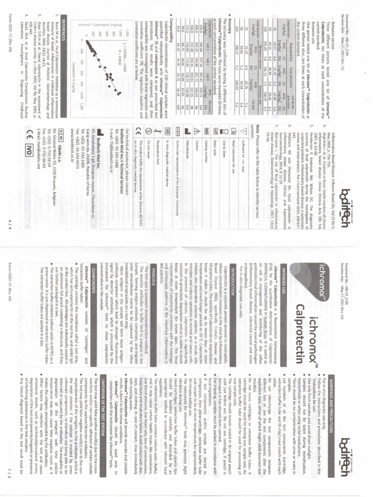 Metodiche Calprotectina Fecale | PDF
