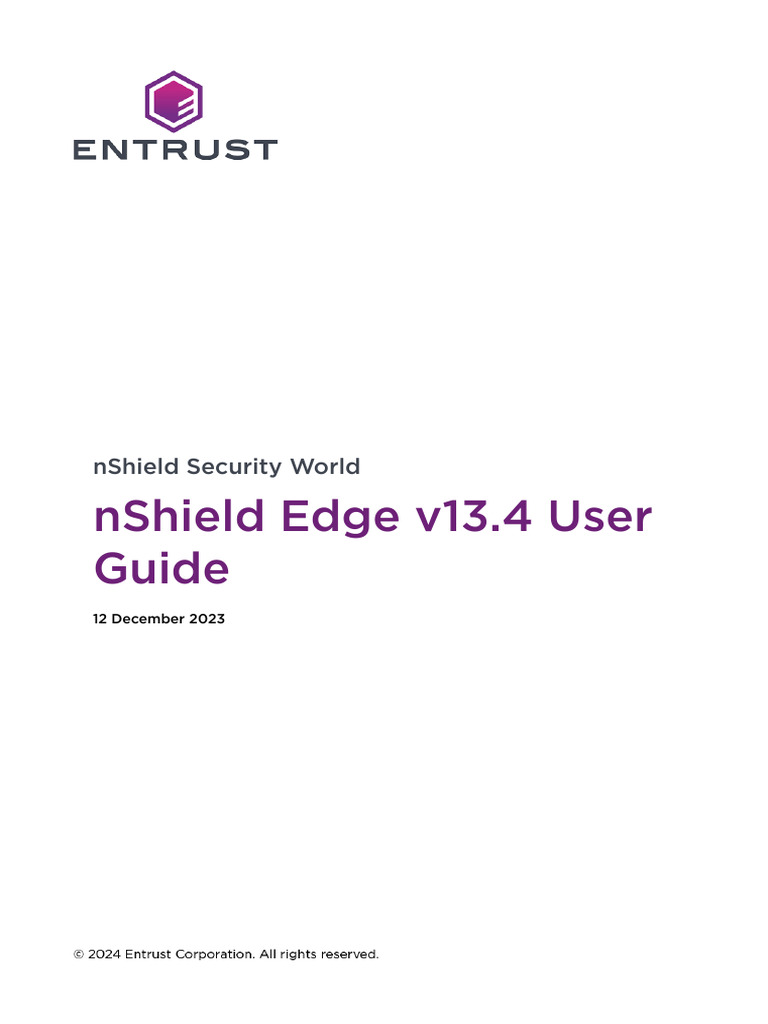 Nshield Edge v13 4 User Guide | PDF | Security | Computer Security