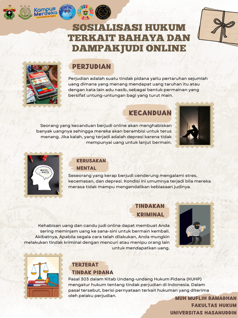 Poster Bahaya Judi Online | PDF