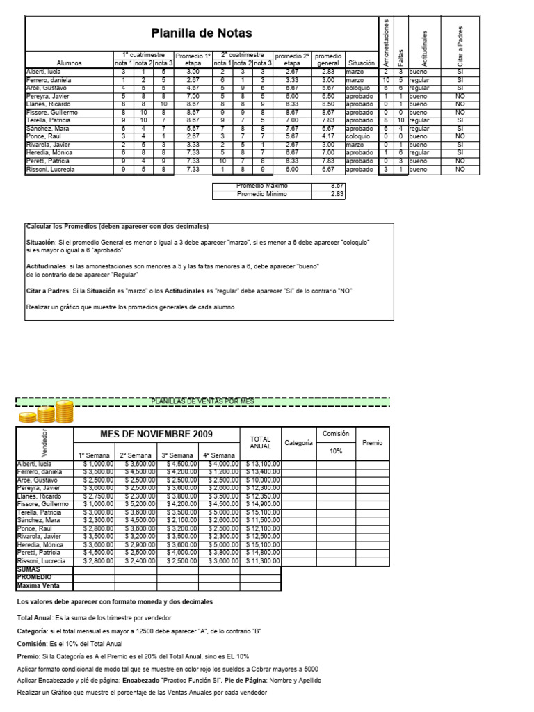 Ejercicio Funcion Si | PDF