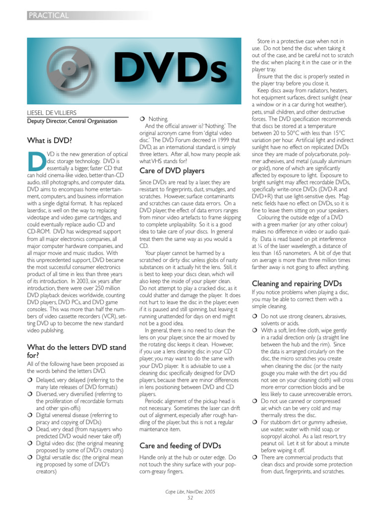 ND 05 Practical 52-53 | PDF | Dvd | Compact Disc