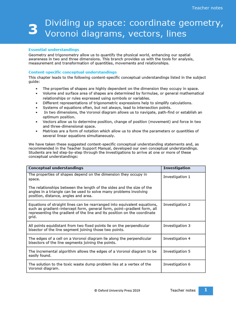 Geometry and Vectors in Space Analysis | PDF | Euclidean Vector ...