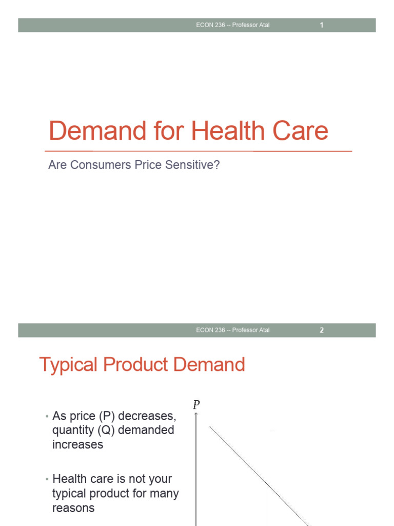 ECON236 2.Demand | PDF | Price Elasticity Of Demand | Demand