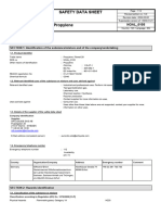 MAPP Gas Safety Data Sheet | PDF | Chemistry | Safety