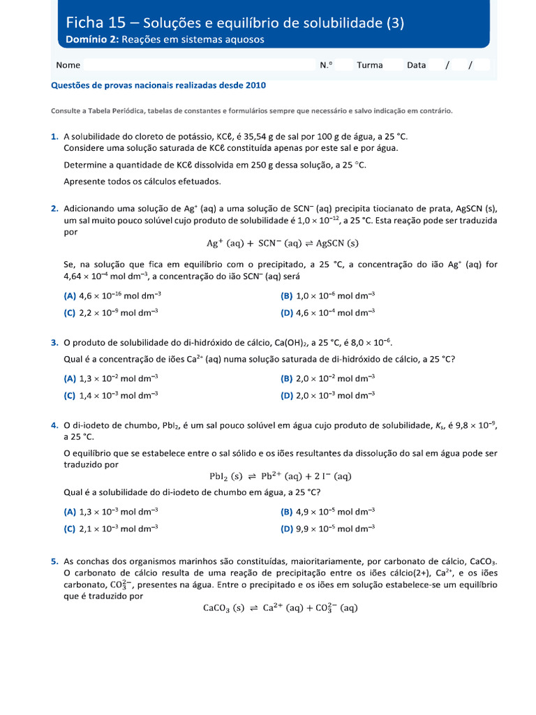 15 Ficha Q11 | PDF