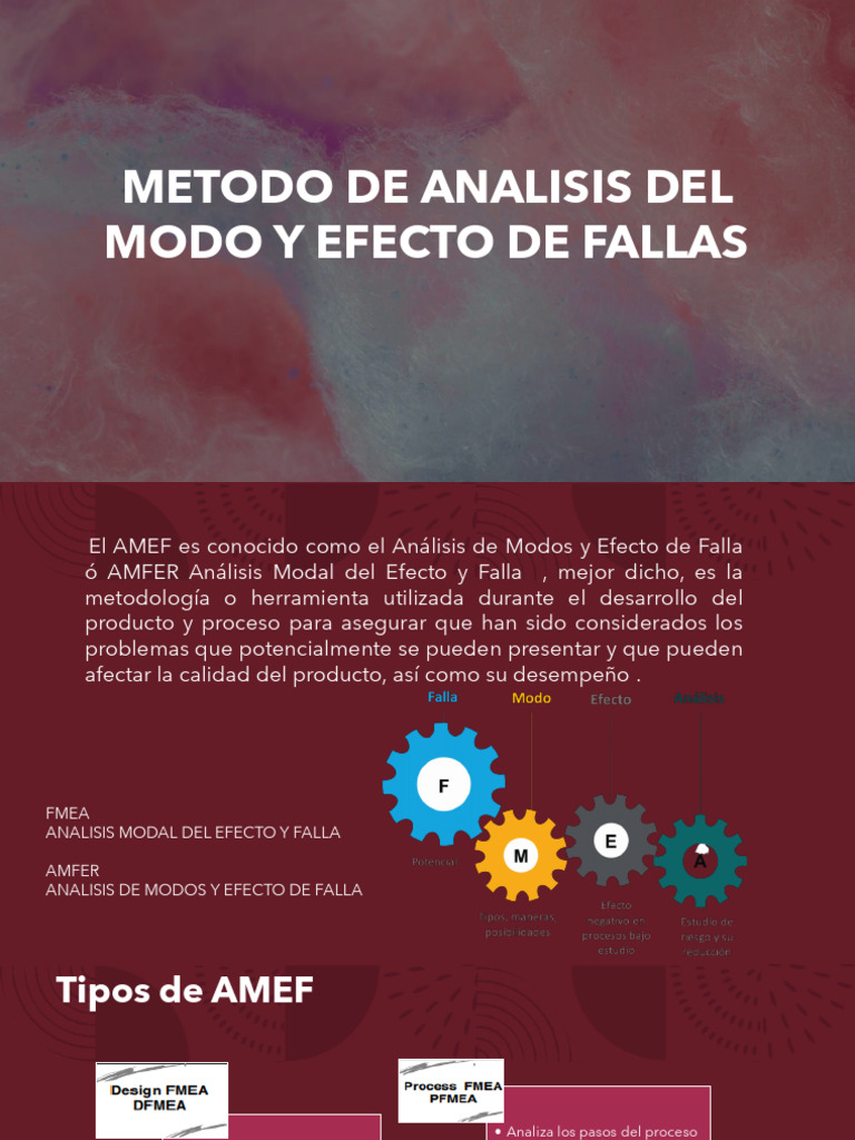 Presentacion Analisis de Modo y Efecto de Fallas | PDF | Software | Diseño