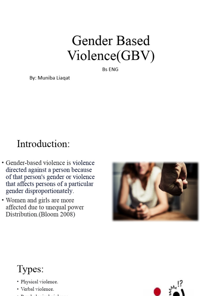 Gender Based Violence | PDF | Domestic Violence | Violence