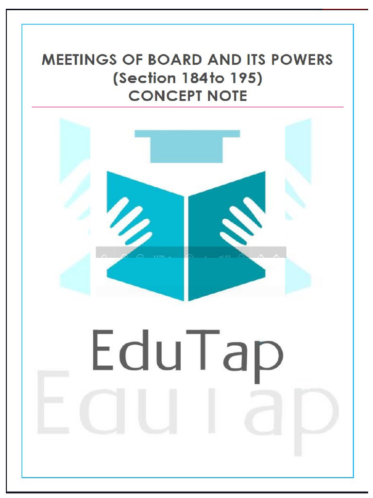 Meetings of Board 184-195 15 | PDF