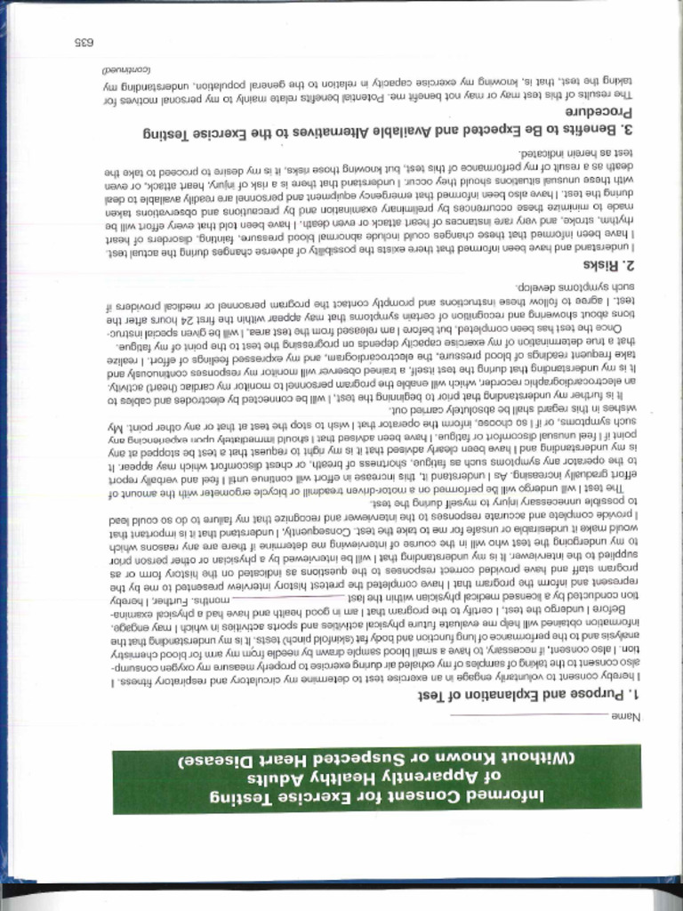 NSCA Informed Consent | PDF