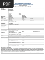 Motor OD Claim Form: United India Insurance Company Limited | PDF ...