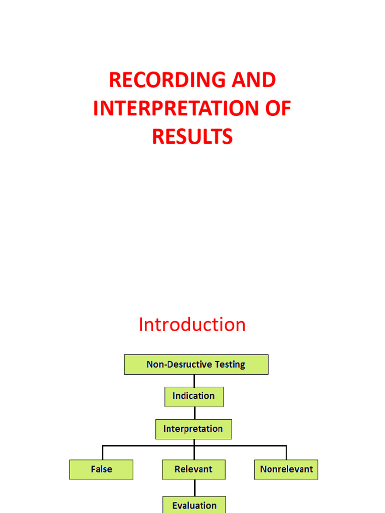 NDT Results: Interpretation & Evaluation | PDF | Nondestructive Testing ...