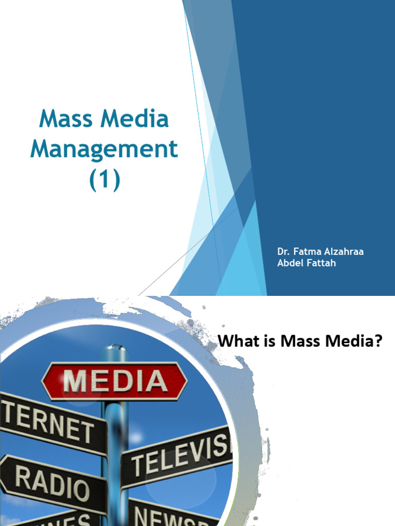 Mass Media Management | PDF | Goal | Business Economics