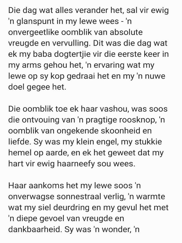 Afrikaans Opstel | PDF