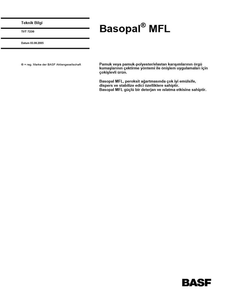 Basopal MFL TR | PDF