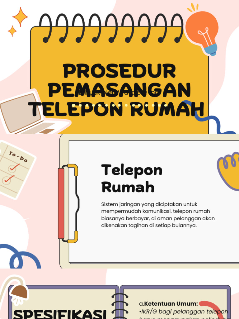 Prosedur Pemasangan Telepon Rumah | PDF
