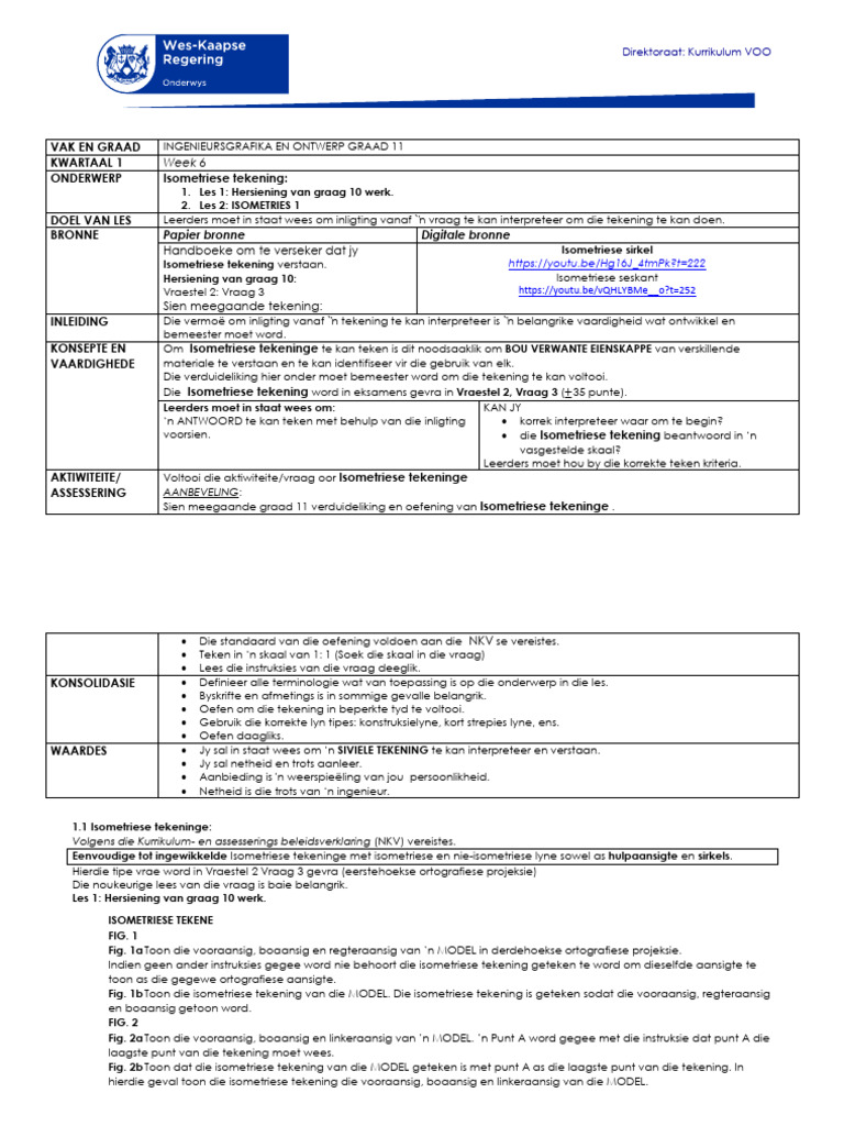 Igo Graad 11 K1 W6 - 2021 | PDF