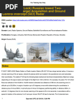 9S32 Grill Pan Radar System Overview | PDF | Radar | Military Technology
