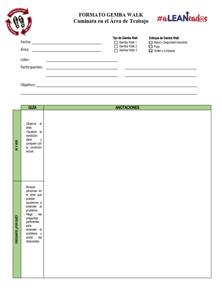 Formato Gemba Walk | PDF