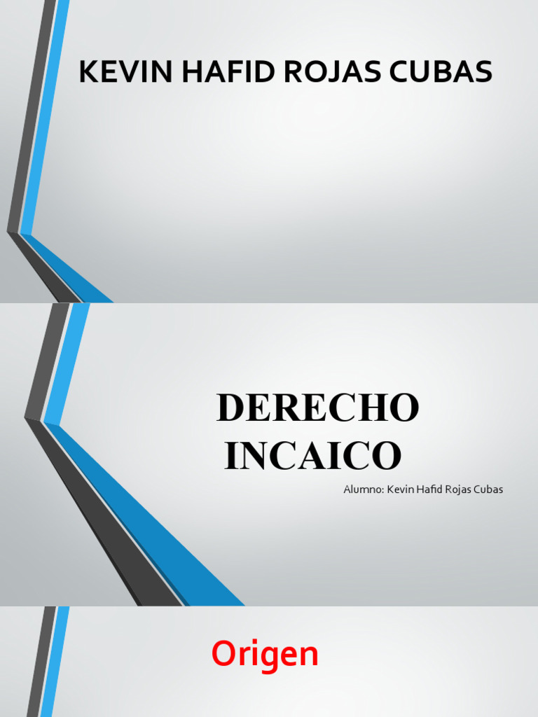 DERECHO INCAICO. TAREApptx | PDF | Imperio Inca | Justicia