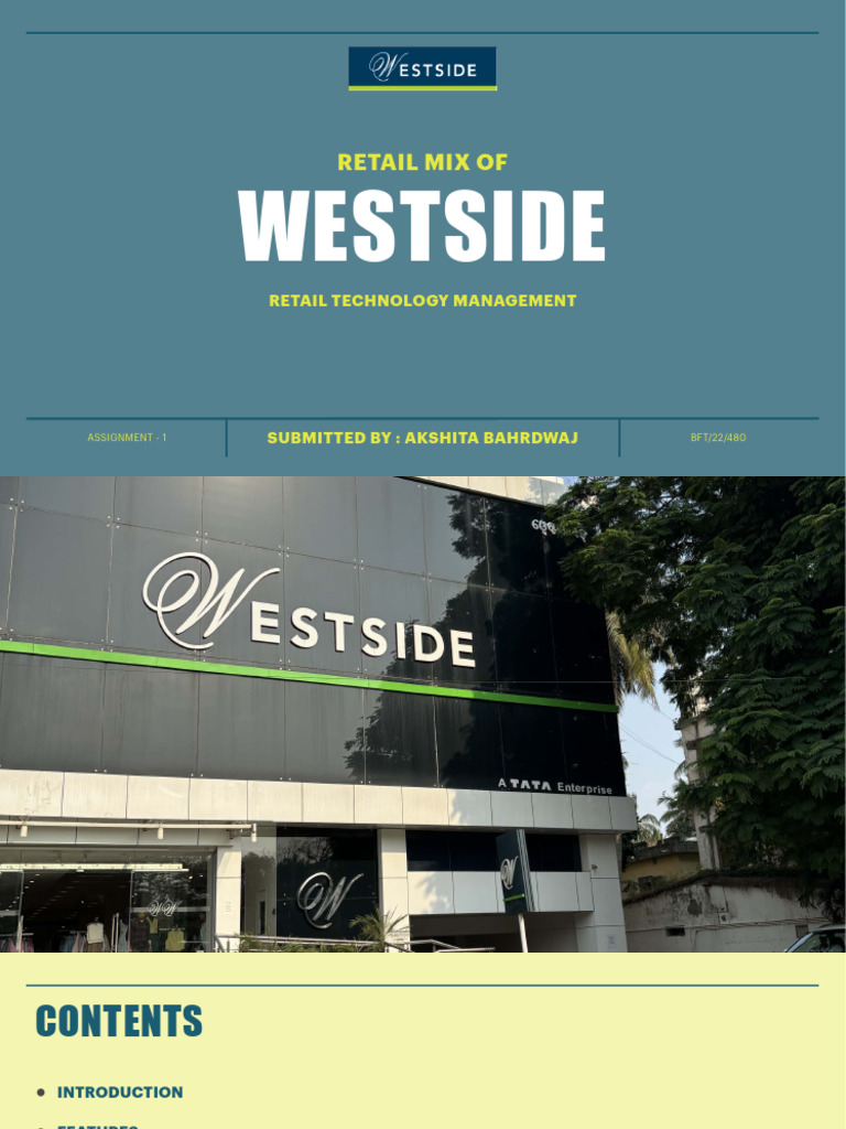 Westside Retail Strategy Overview | PDF | Retail | Cosmetics