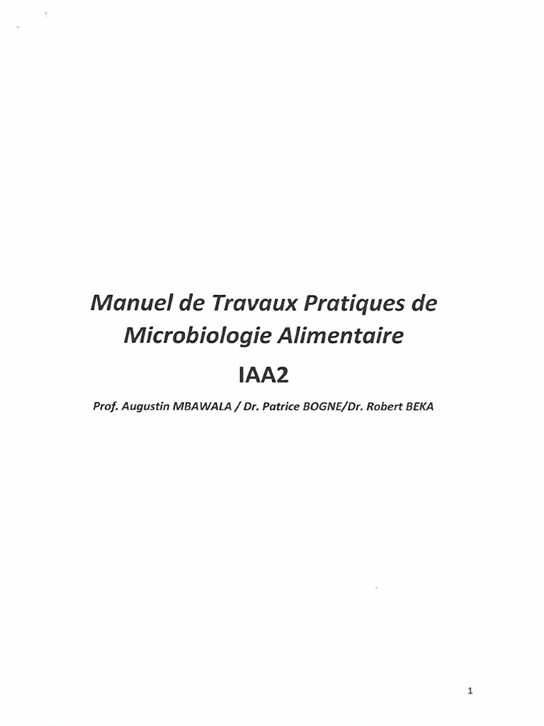 TP Microbiologie | PDF