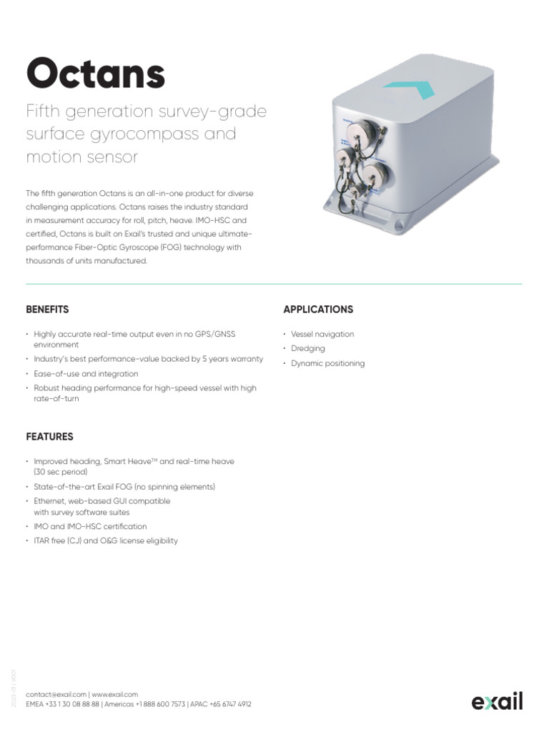 Exail Octans Ahrs Datasheet | PDF | Graphical User Interfaces | Web ...