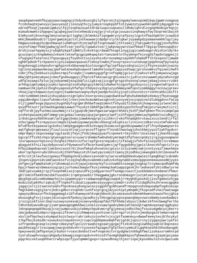 Random Text Document Analysis | PDF | Science & Mathematics